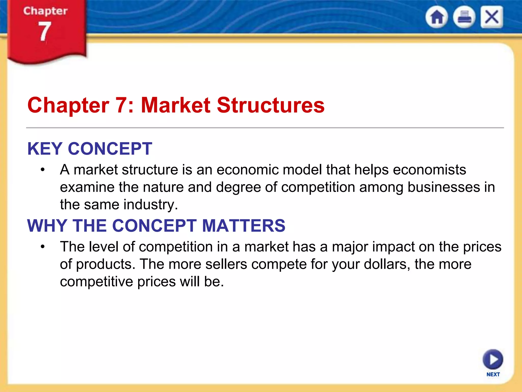 Econ ch07 market structures | PPTX