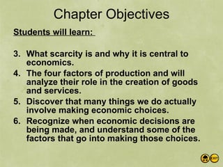 Econ Ch1 Scarcity And Choice | PPT