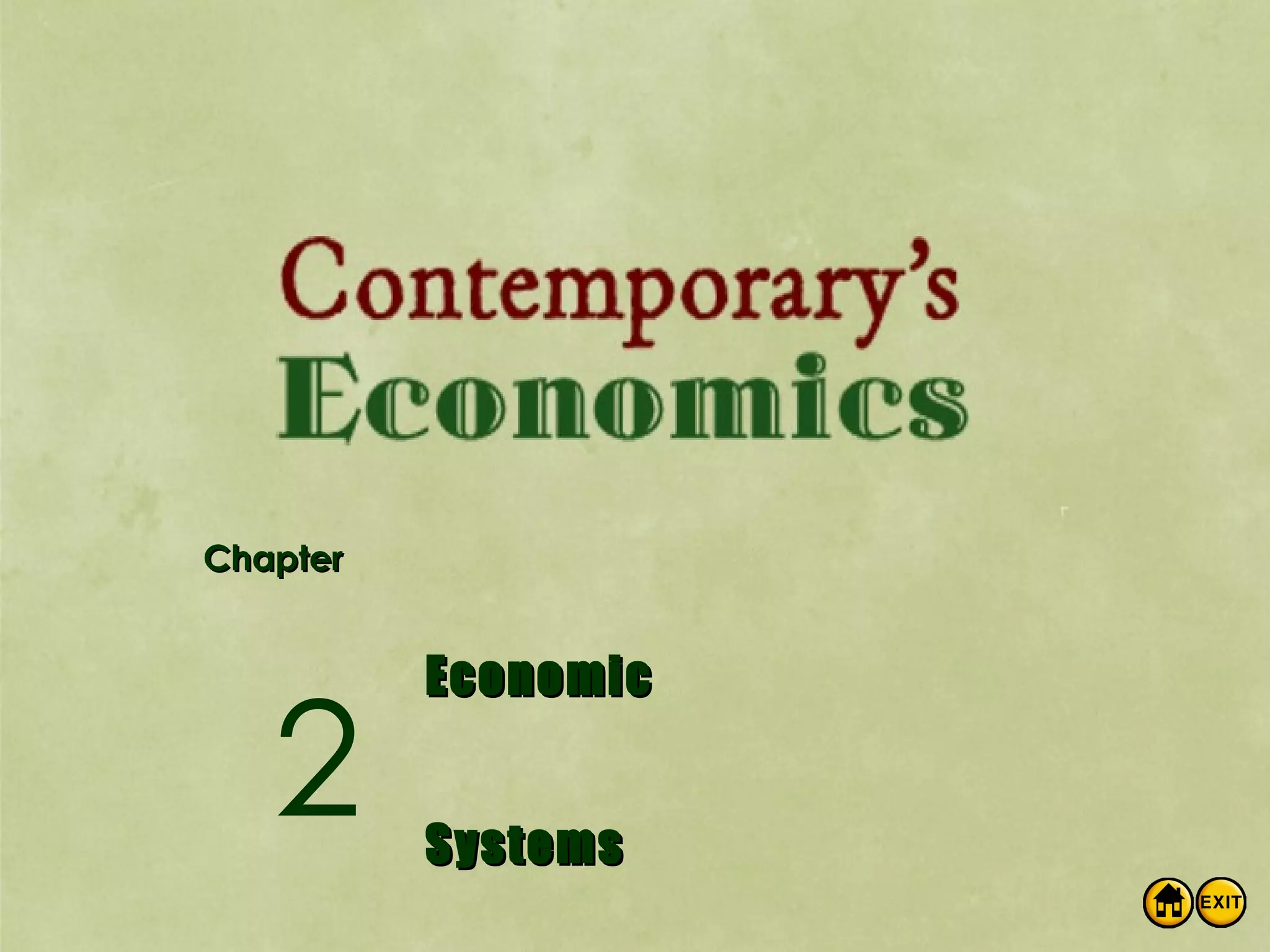 Econ Ch2 Economic Systems | PPT