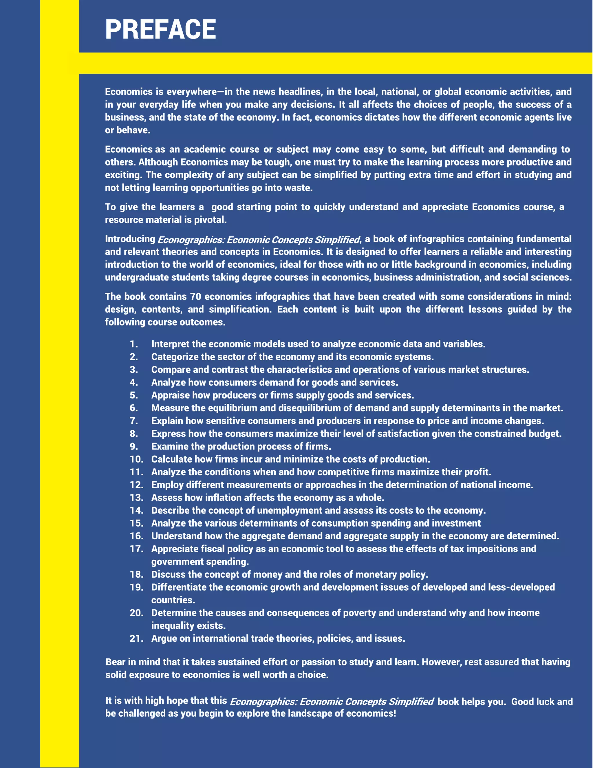 Econographics: Economic Ideas Simplified Book | PDF
