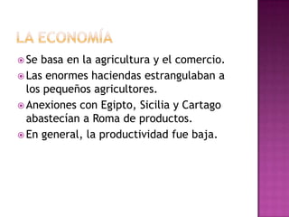 Economía romana | PPTX