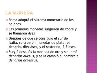 Economía romana | PPTX