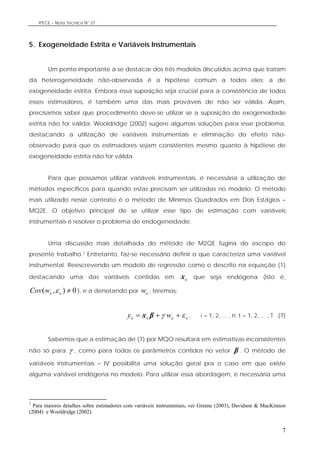 Econometria endogeneidade | PDF