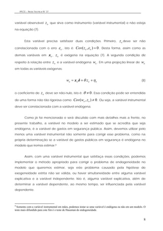 Econometria endogeneidade | PDF