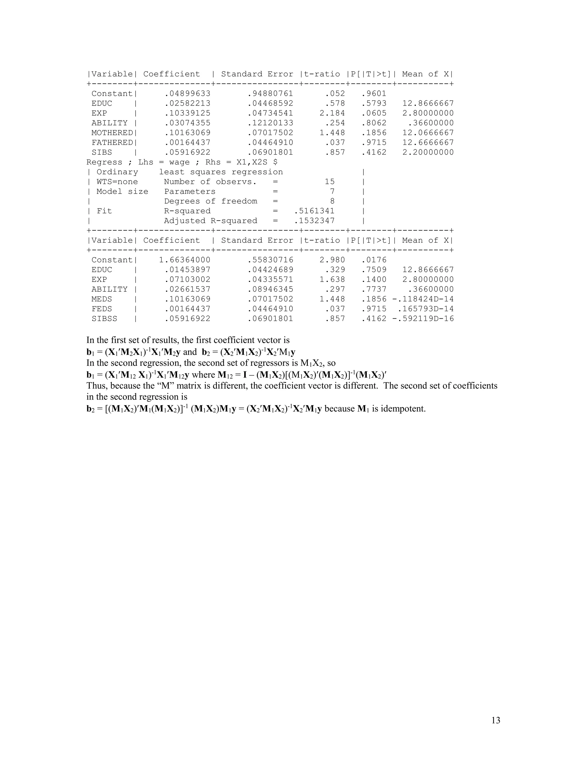 Econometric Analysis 8th Edition Greene Solutions Manual | PDF