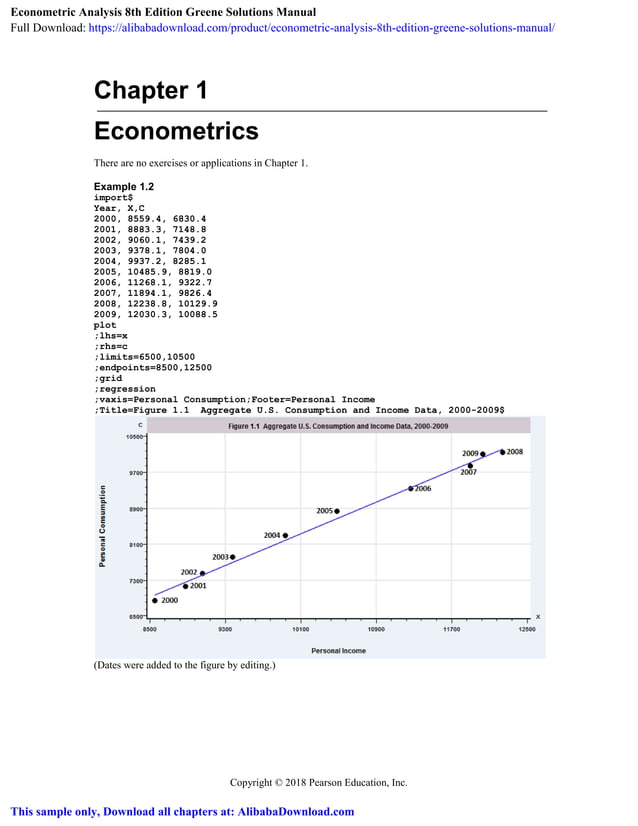 Econometric Analysis 8th Edition Greene Solutions Manual | PDF | Business Accounting & Finance ...