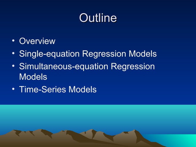 Econometric Model Ing Ppt Physics Science 5341