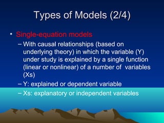 Econometric model ing | PPT