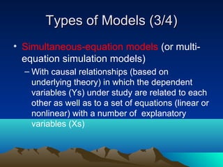 Econometric model ing | PPT