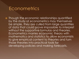 Econometrics: A Basic Guide | PPTX