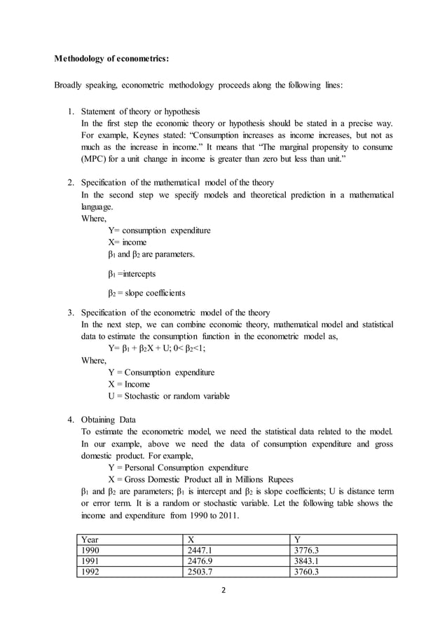 Econometrics | DOCX | Physics | Science