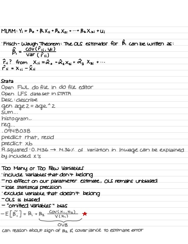 Econometrics Notes