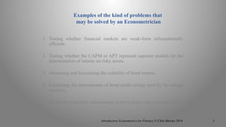 Econometrics - Introduction and Fundamentals.pptx