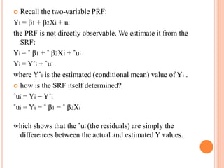 Econometrics- lecture 10 and 11 | PPTX