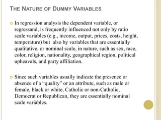 Econometrics - lecture 18 and 19 | PPTX