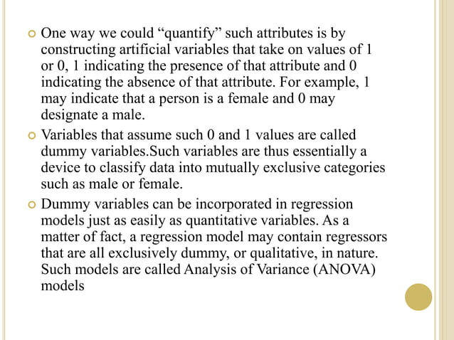 Econometrics - lecture 18 and 19 | PPTX