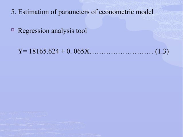 Econometrics and business forecasting | PPT | Physics | Science