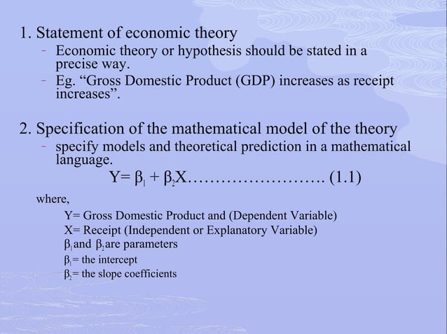 Econometrics And Business Forecasting Ppt Physics Science
