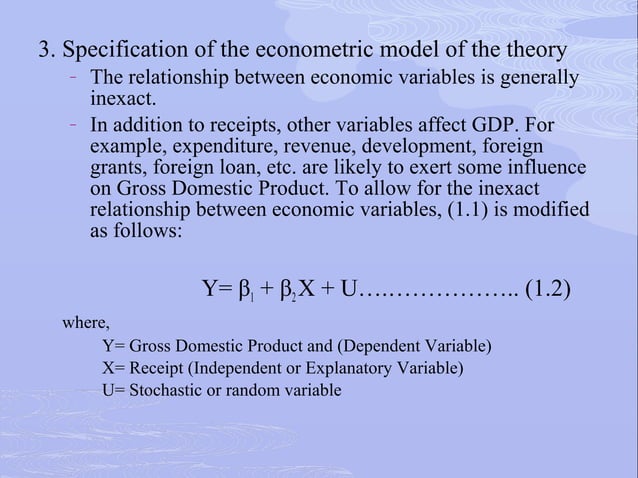 Econometrics And Business Forecasting Ppt Physics Science