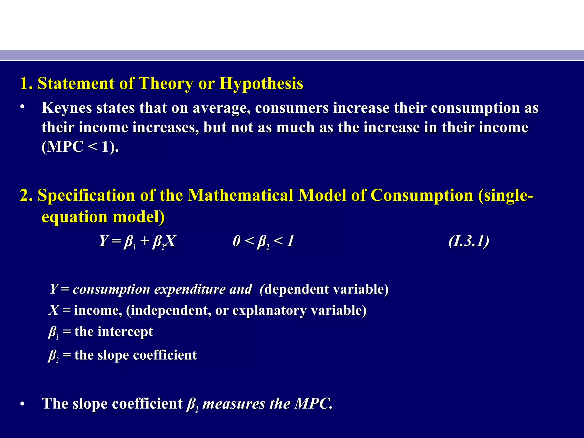 Econometrics ch1 | PPT | Business Accounting & Finance | Business