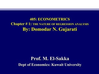 Econometrics ch2 | PPT
