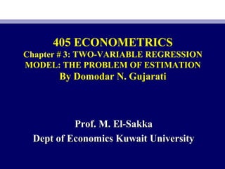 Econometrics ch4 | PPT
