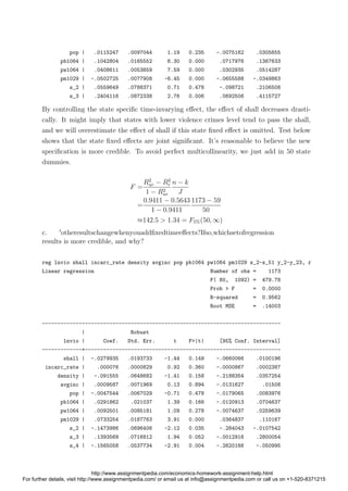 Econometrics Homework Help | PDF
