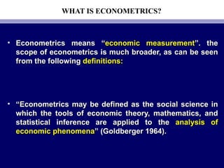 Econometrics lecture 1st | PPT