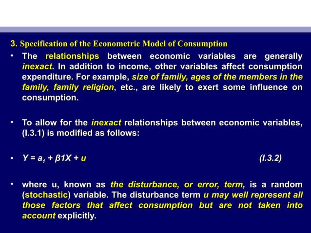 Econometrics Lecture 1st Ppt