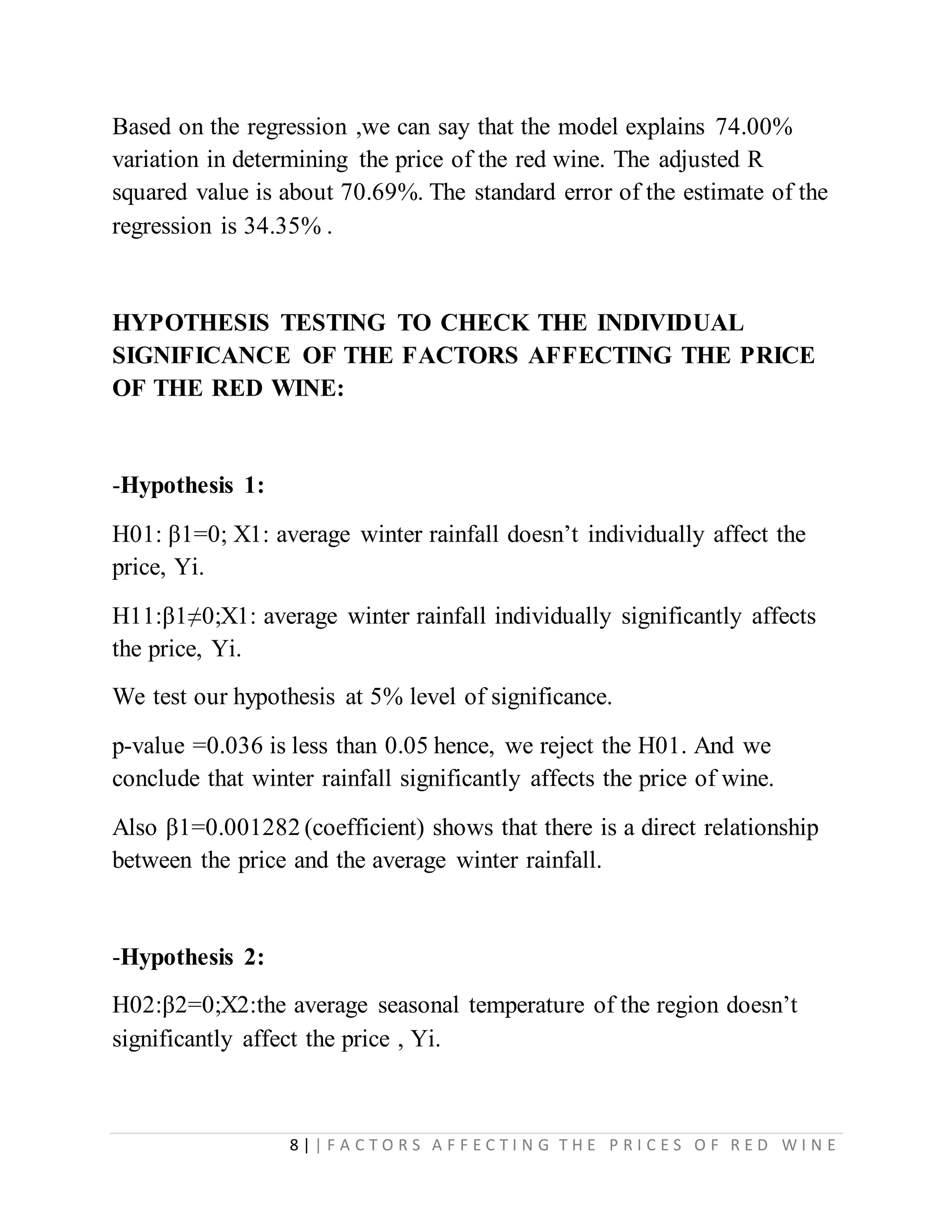 Econometrics project final edited | DOCX