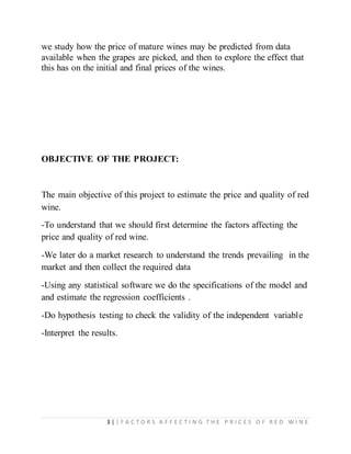 Econometrics project final edited | PDF