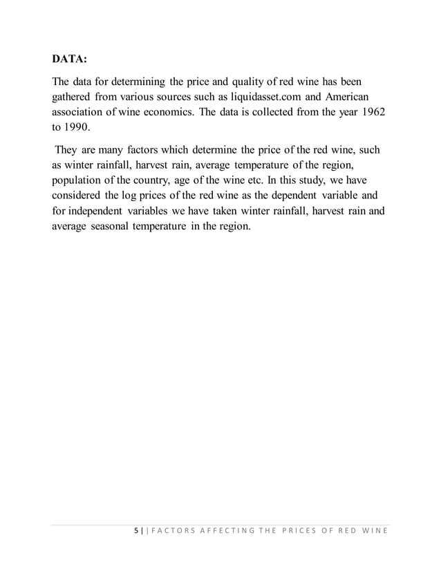 Econometrics project final edited | DOCX