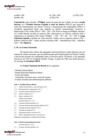 Economia em exercícios – identidades macroeconômicas fundamentais | PDF