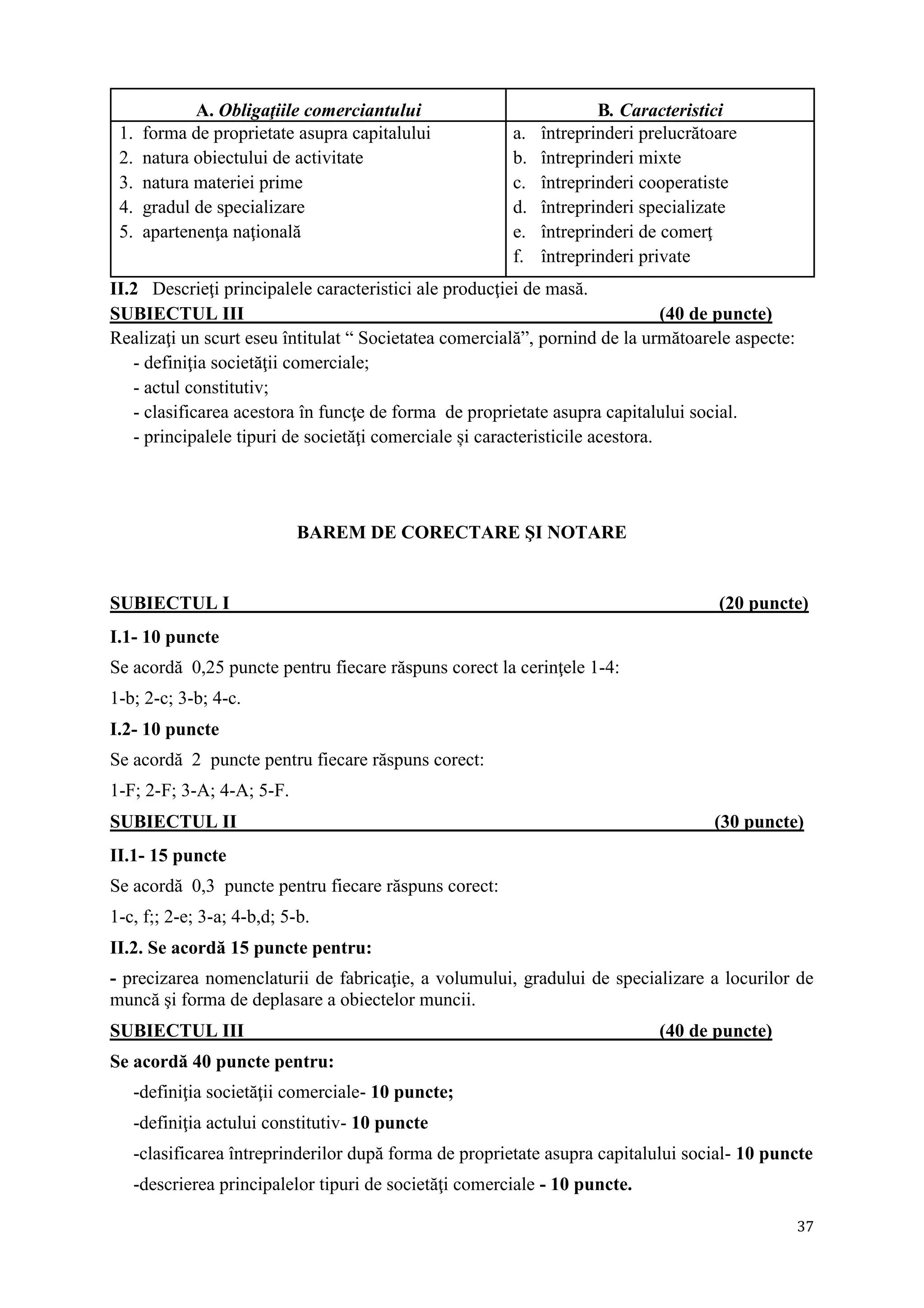 Economia întreprinderii. Auxiliar curricular clasa a IX-a | PDF