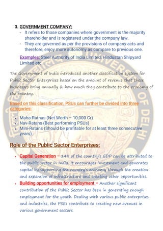 Public Sector Enterprises And Disinvestment In India | PDF