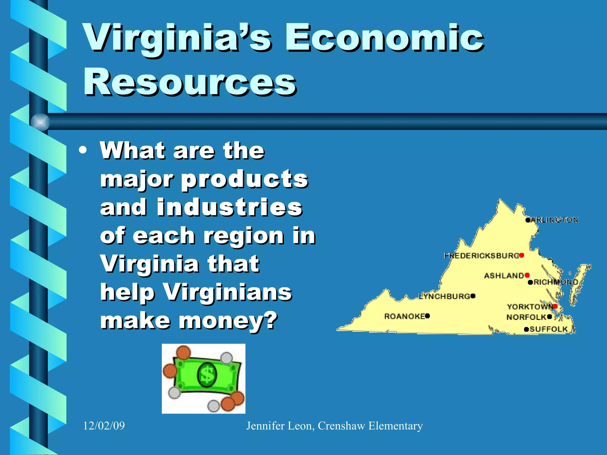 Virginia's Economic Resources | PPT