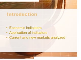 Economic Analysis (downloadable) | PPT