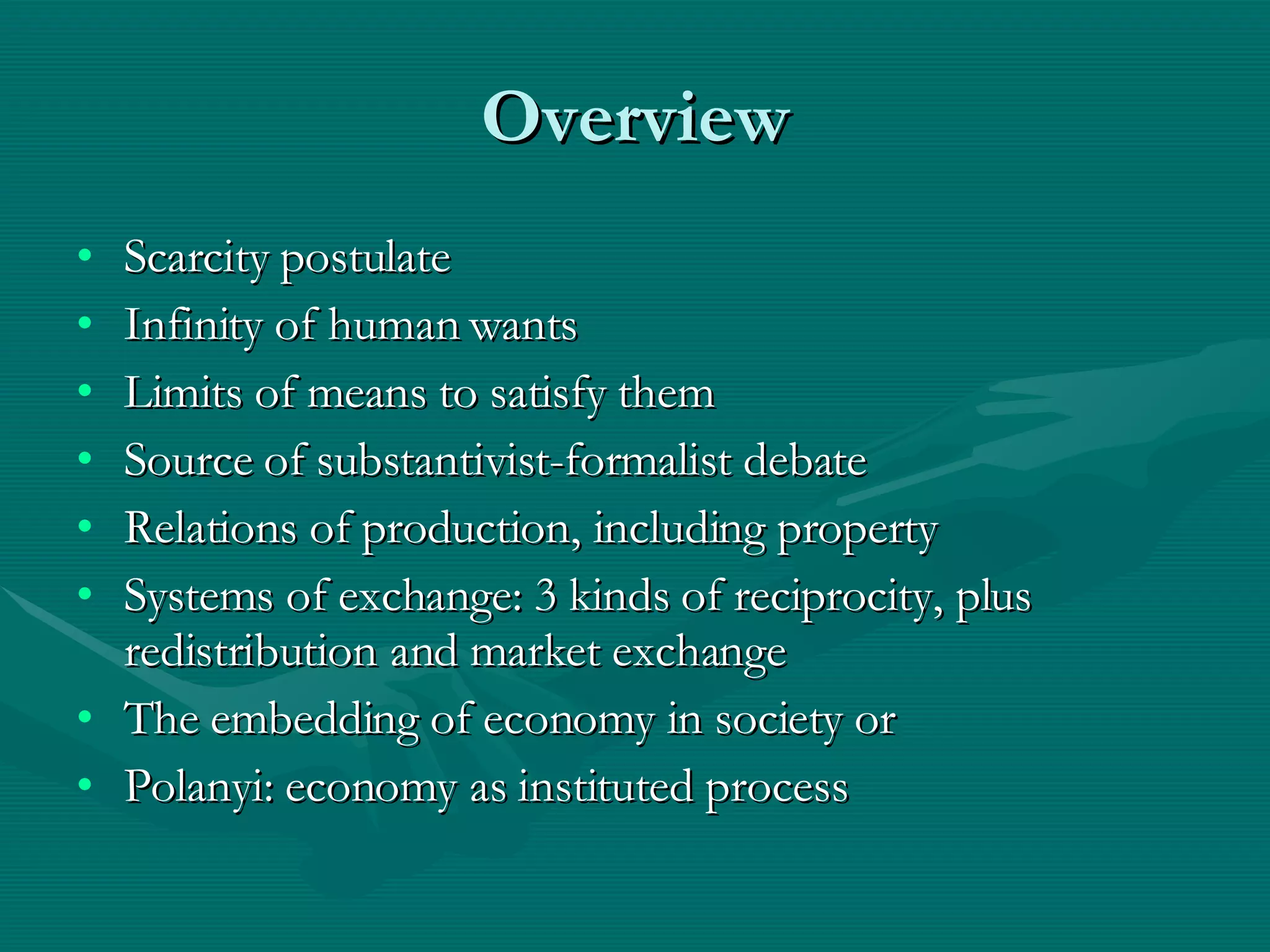 Economic Anthropology | PPT