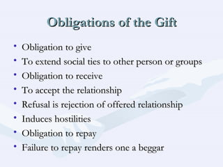 Economic Anthropology: Distribution and Exchange | PPT