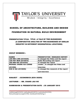 Economic group-ass | PDF