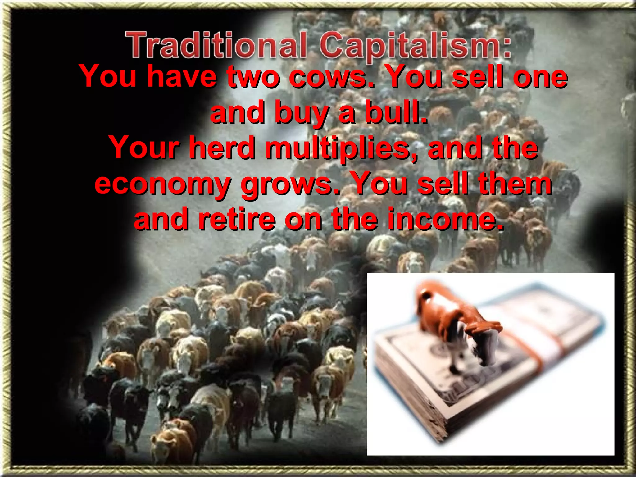 Economic Models Explained With Cows Pps