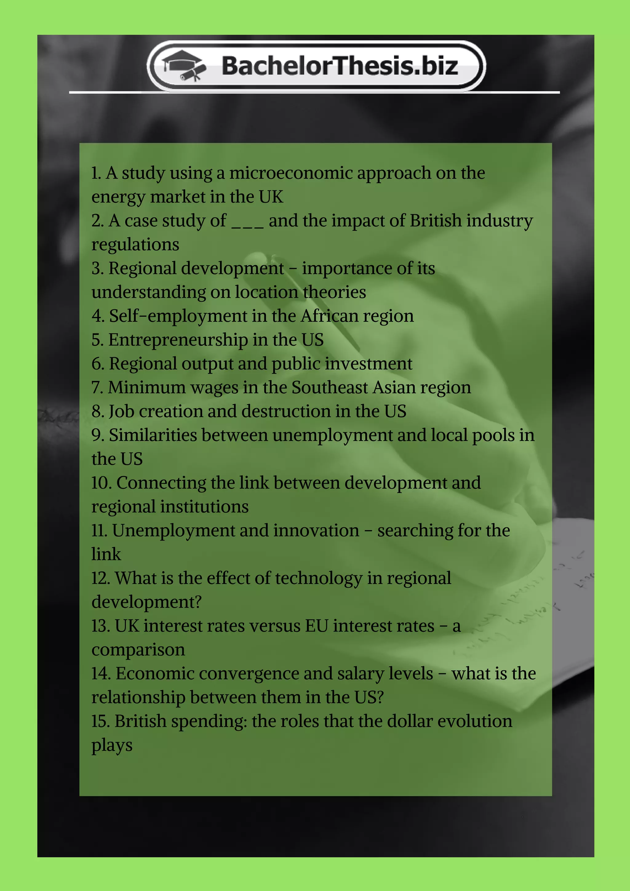 Economic Research Topics | PDF