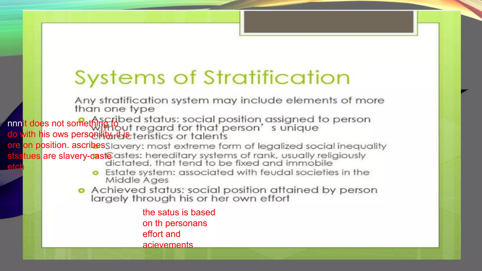 Economic stratification | PPTX