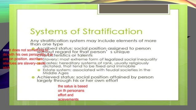 Economic stratification | PPTX