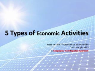 Economic activities special | PPTX