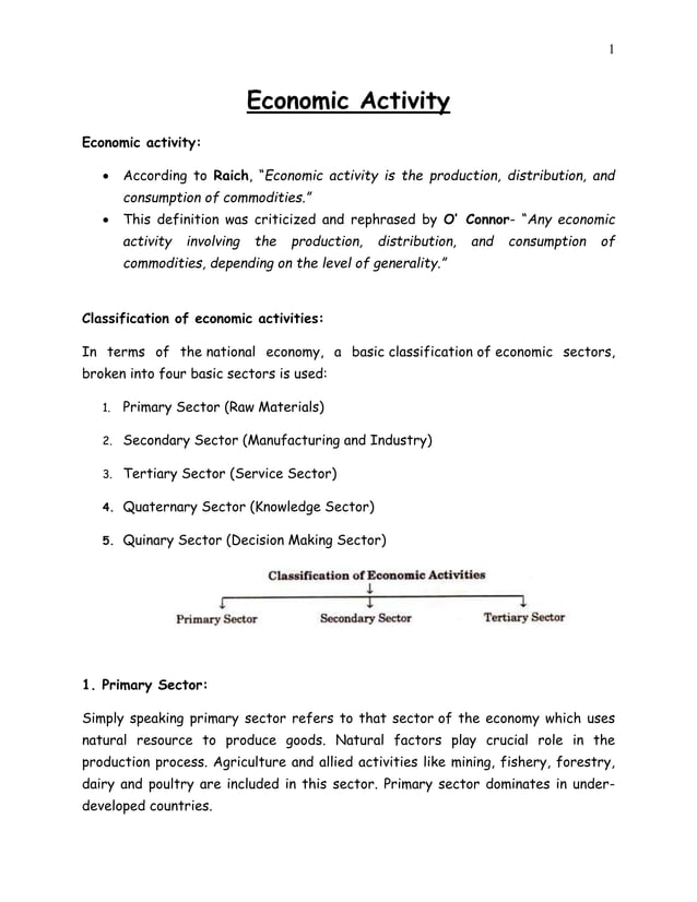 Economic activity | PDF