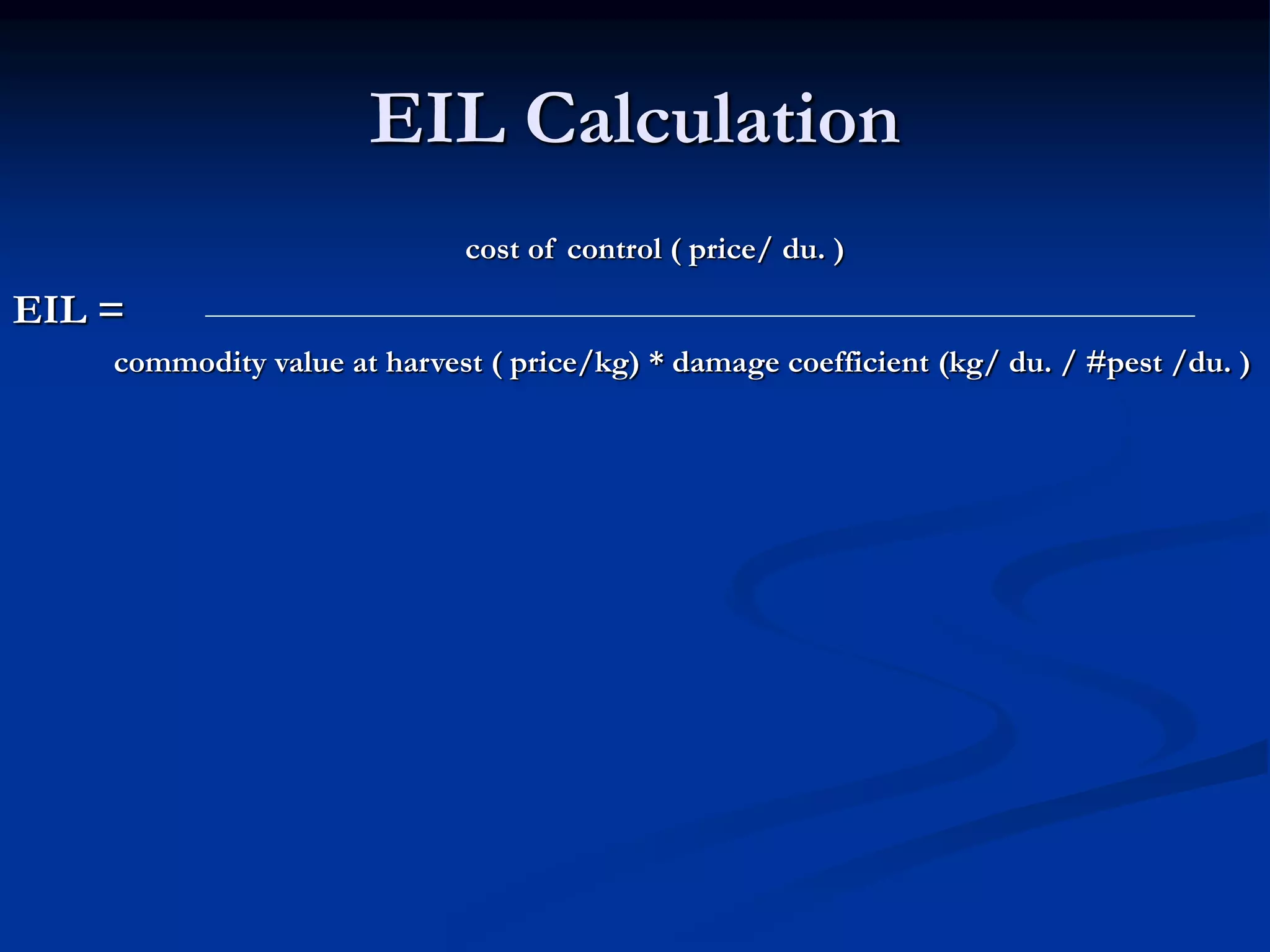 Economical basis of IPM - Economic Thresholds | PPT