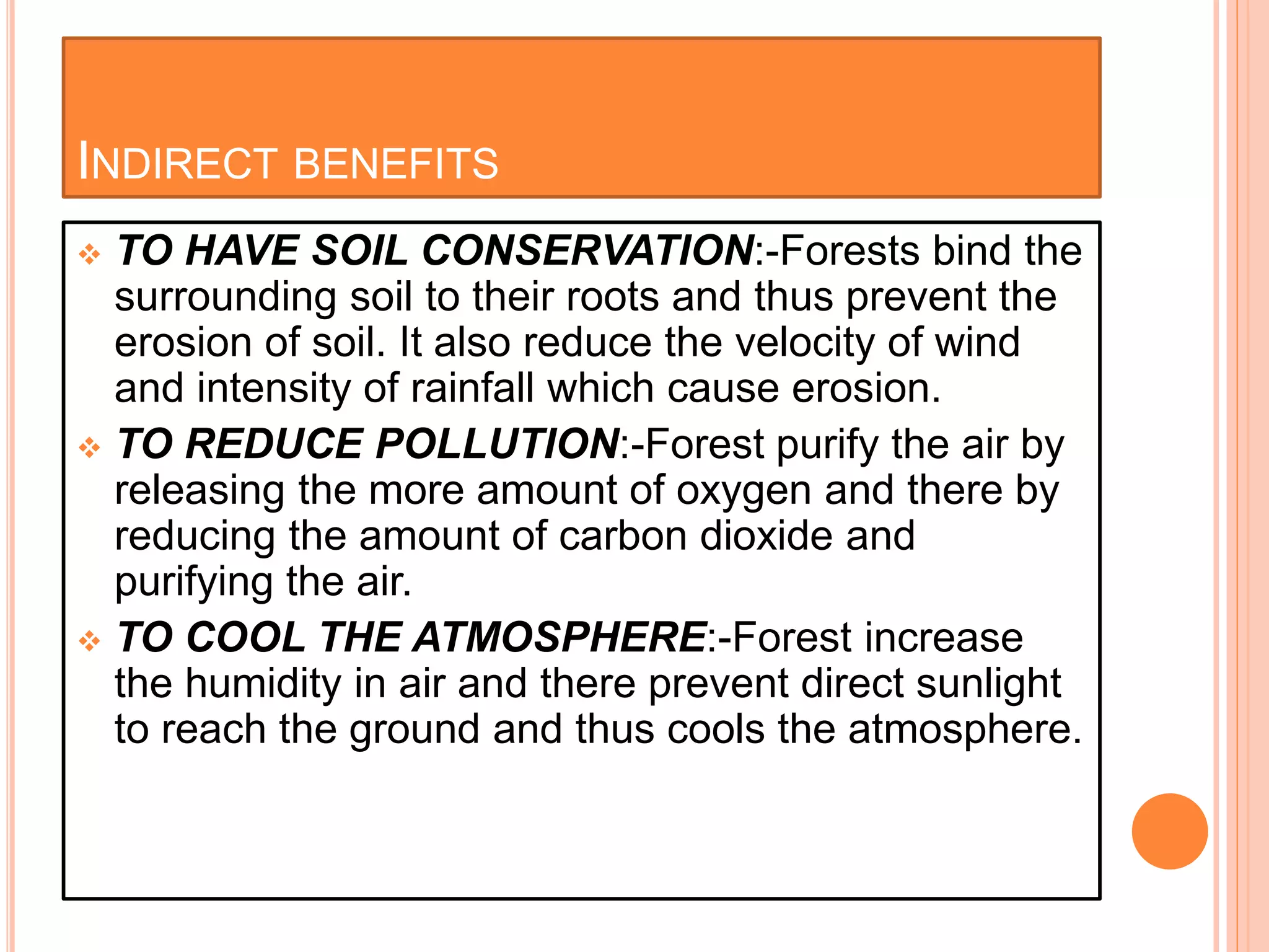 Economical importance and benefits of forests copy | PPTX