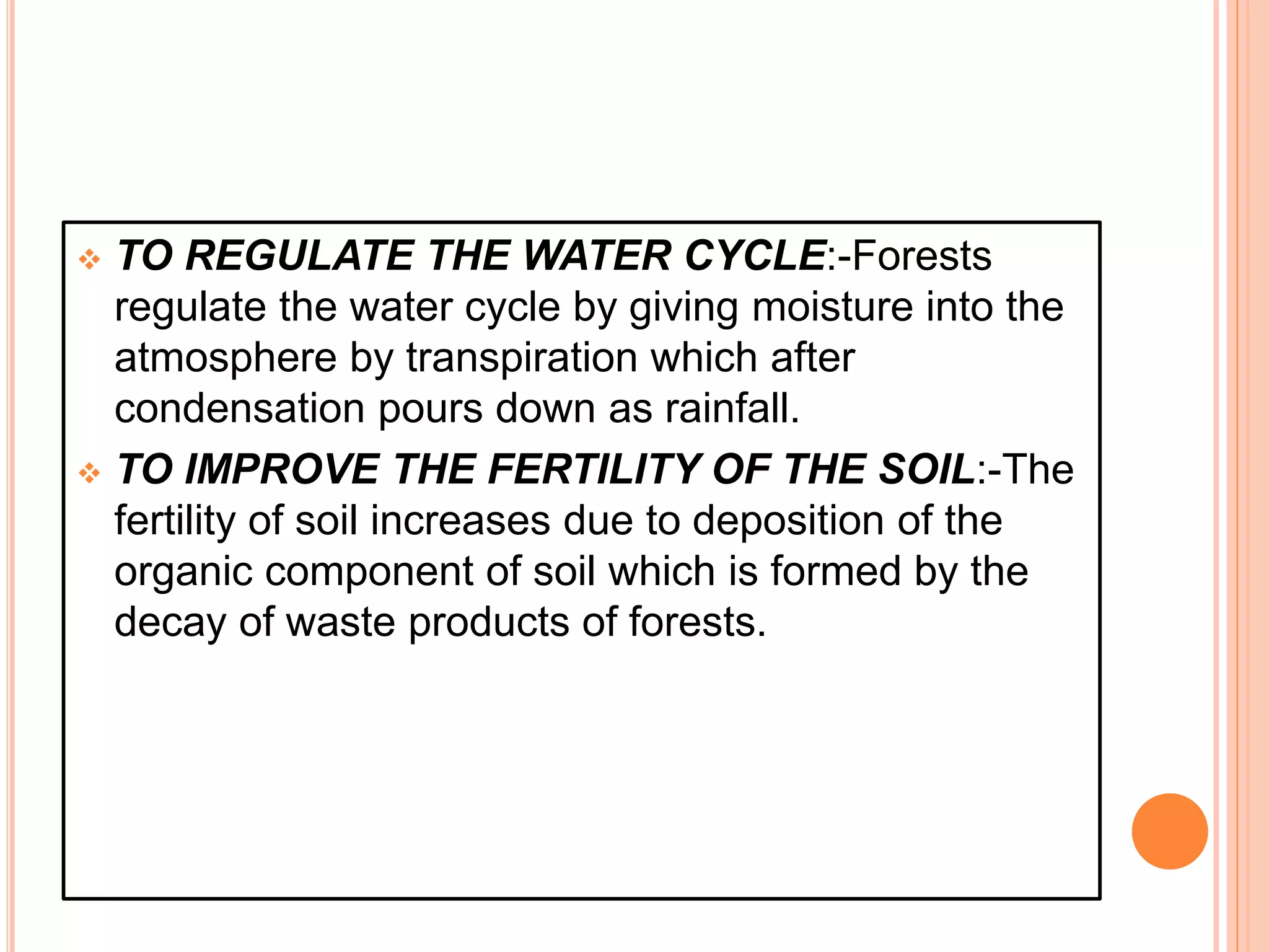 Economical importance and benefits of forests copy | PPTX