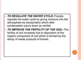 Economical importance and benefits of forests copy | PPTX